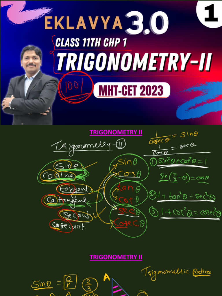 Trigonometry-Ii Lec 1 | PDF