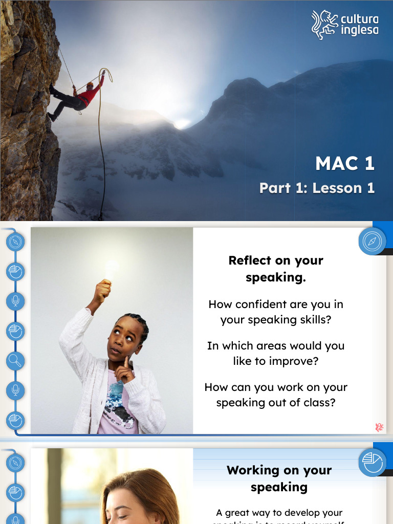 MAC1 LXP L - 01 - Speaking | PDF | Learning | Human Communication
