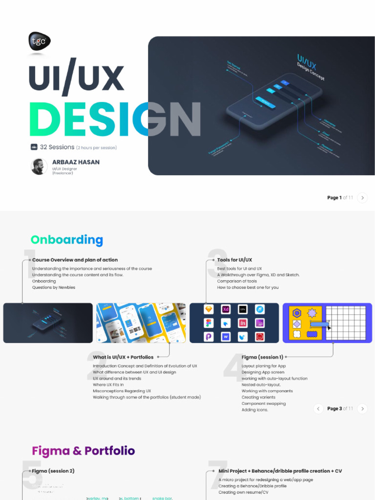 Course Content UI - UX | PDF