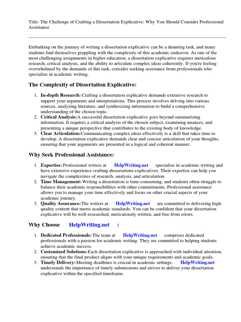 Dissertation Explicative Exemple | PDF | Websites | Facebook