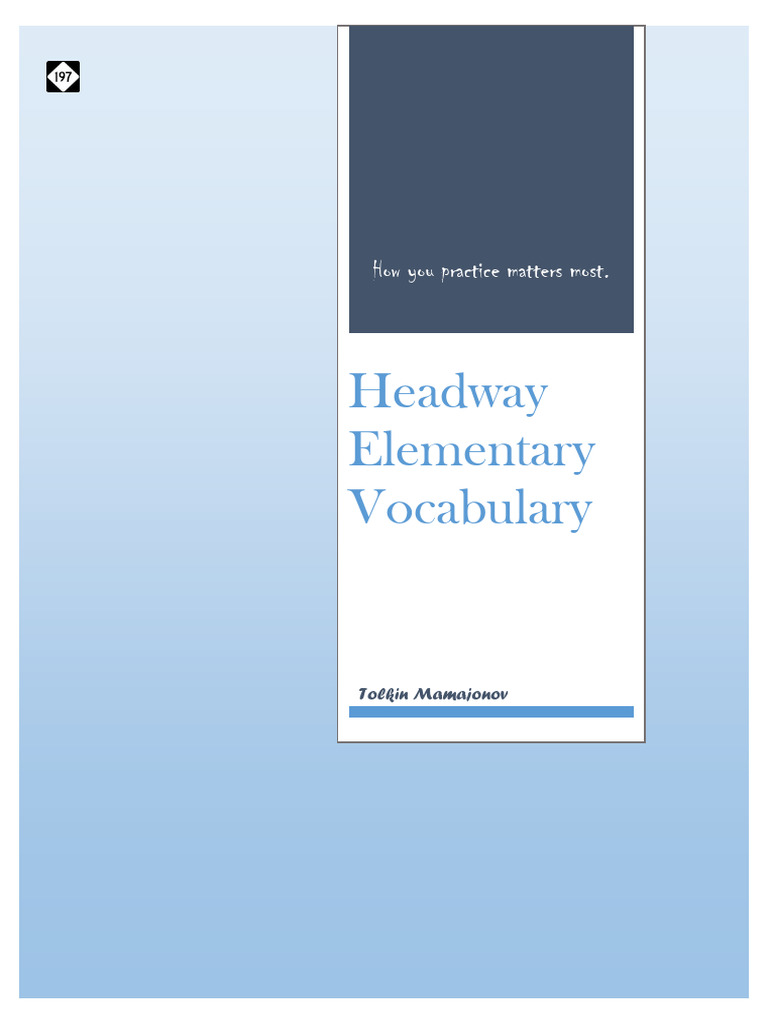 Elementary vocabulary | PDF