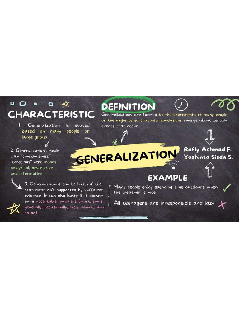 GENERALIZATION | PDF