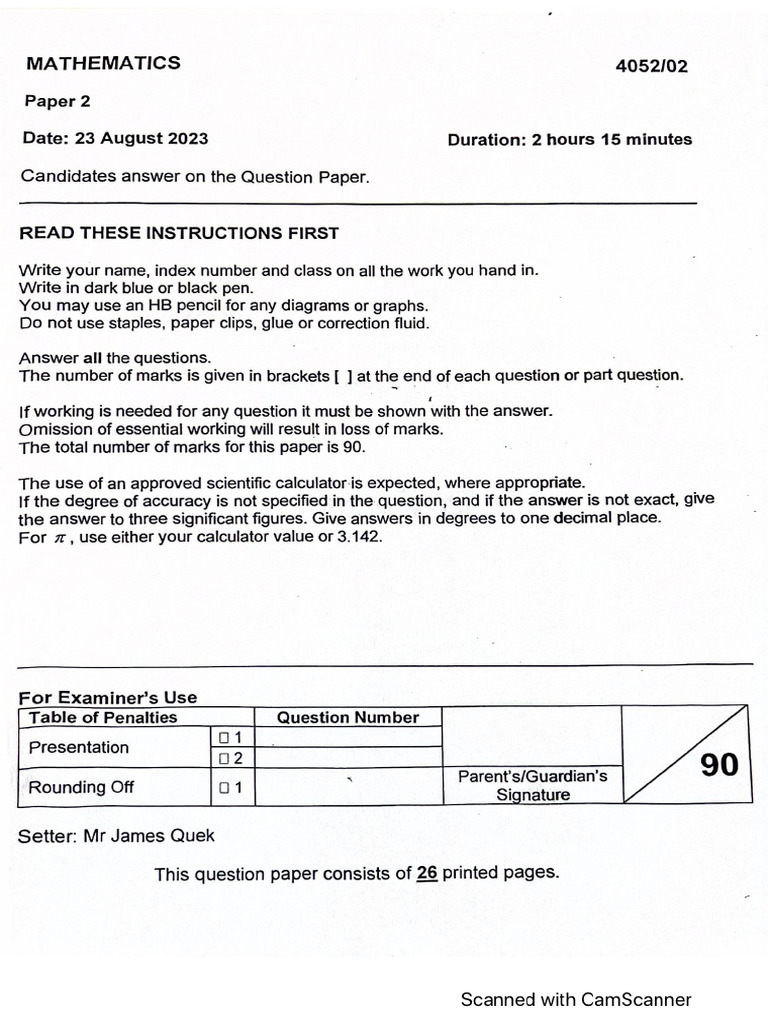 Prelim Paper 2 | PDF