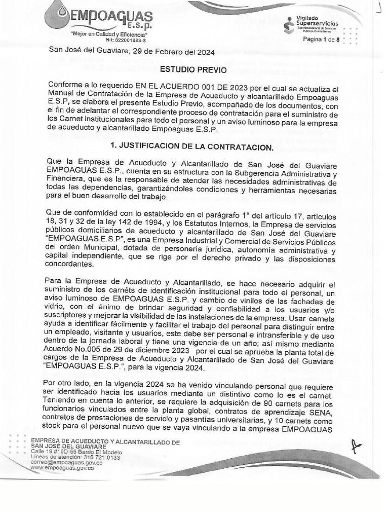 Estudio Previo | PDF