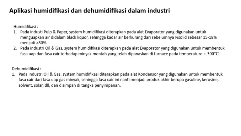 Aplikasi Humidifikasi dan Dehumidifikasi | PDF | Komputer | Teknologi ...