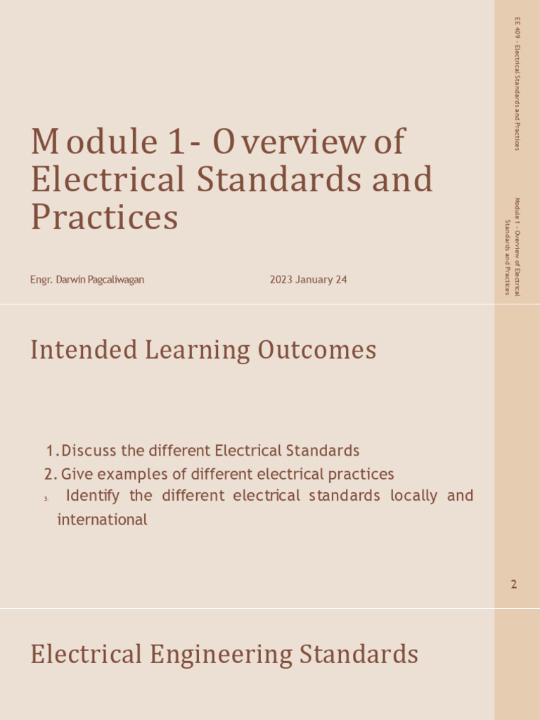 ESP-MOD-1-4 | PDF | Electrical Wiring | Building Engineering