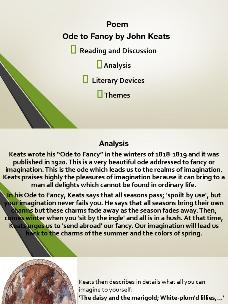 Week 20 Slides | PDF | John Keats | Poetry