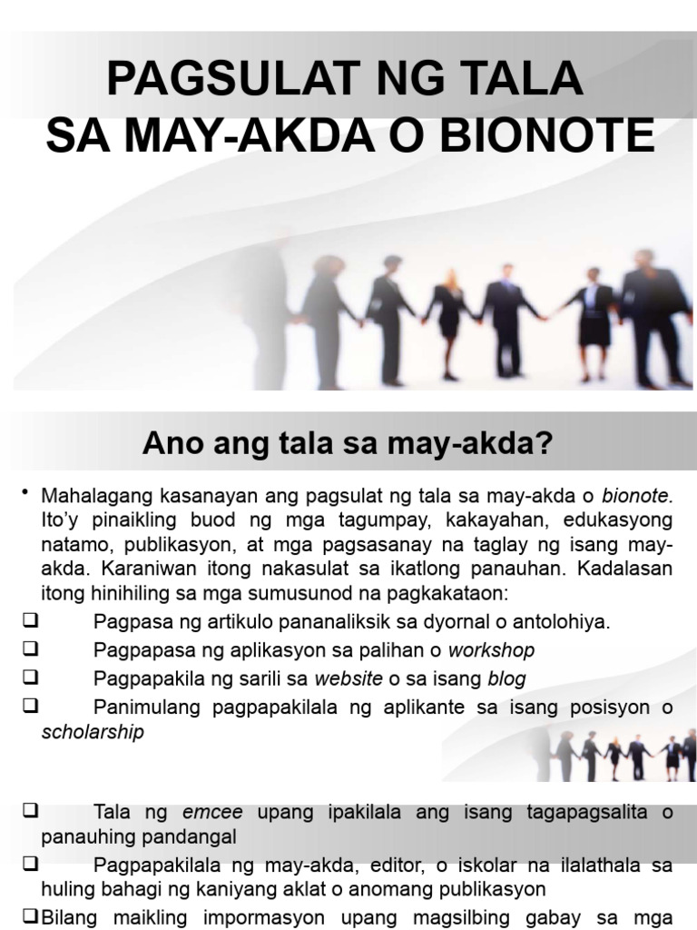 Bionote | PDF
