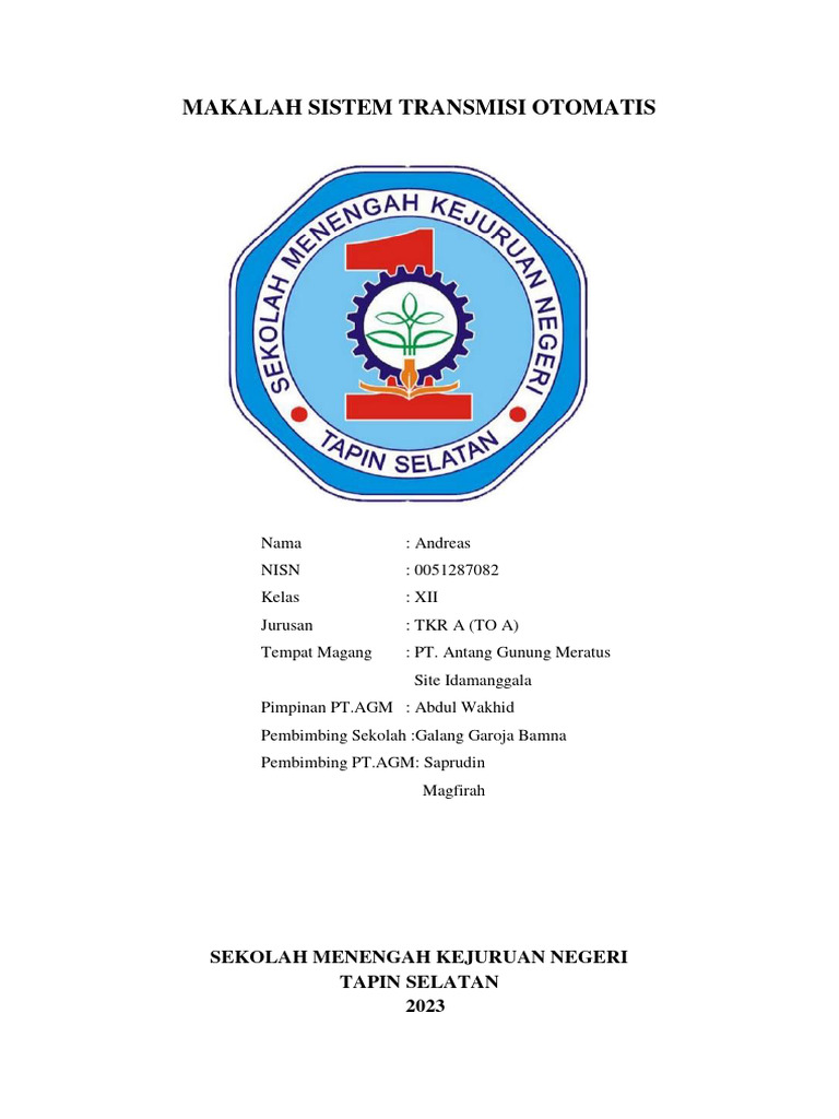 Makalah Sistem Transmisi Otomatis Andreas | PDF