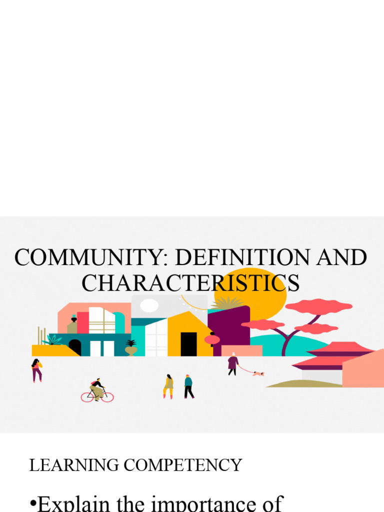 Community Lesson 1 Quarter 3 | PDF | Community | Social Sciences