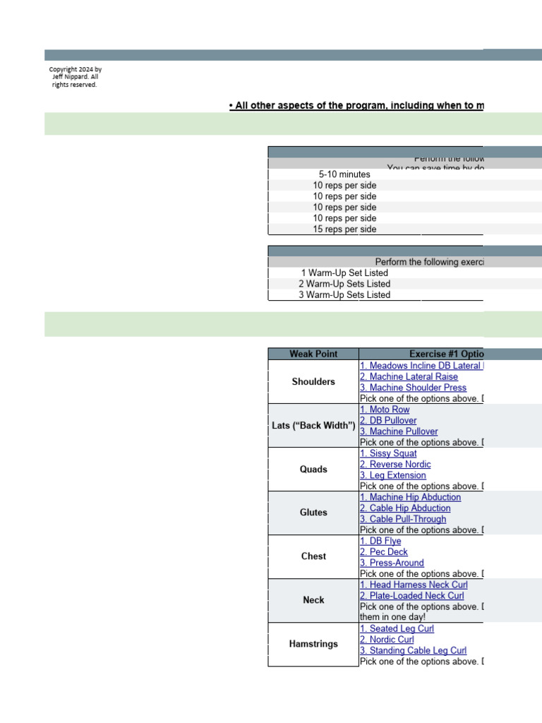 Pure Bodybuilding Phase 2 - Full Body Sheet | Download Free PDF ...
