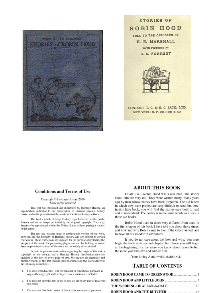 Marshall Robin | PDF | Robin Hood