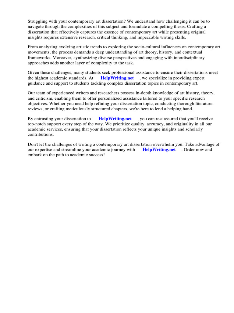 Art Dissertation Help for Students | PDF | Thesis | Expert