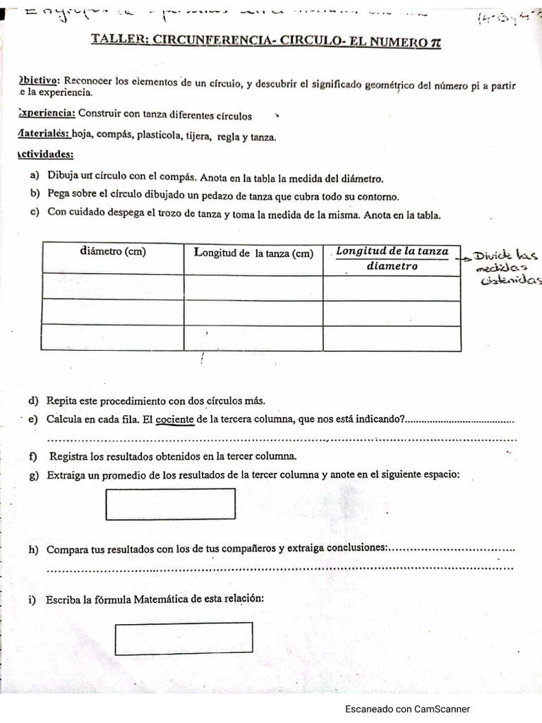 Taller Número Pi | PDF
