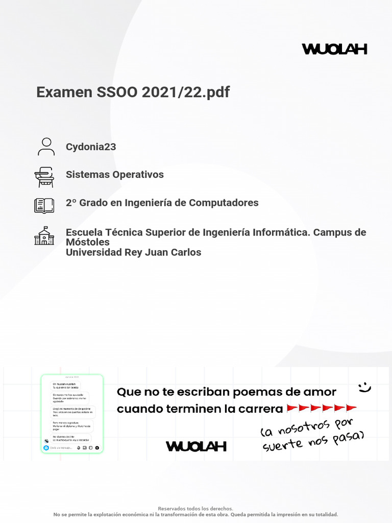Wuolah-Free-Examen SSOO 2021 - 22 | PDF