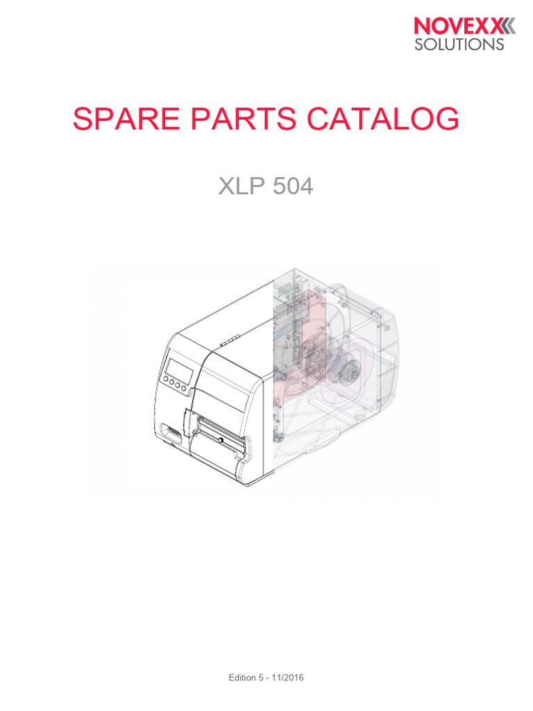 XLP504 Spare Parts | PDF | Printer (Computing) | Manufactured Goods