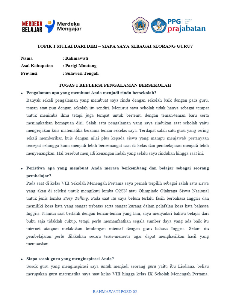 Mulai Dari Diri Tugas 123 | PDF