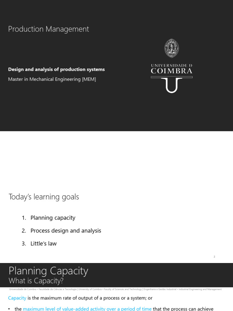 Production Management: Design and Analysis of Production Systems | PDF ...