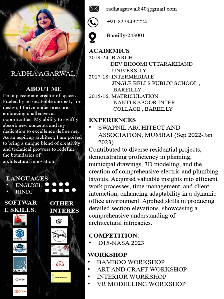 B.arch Final Year Resume | PDF