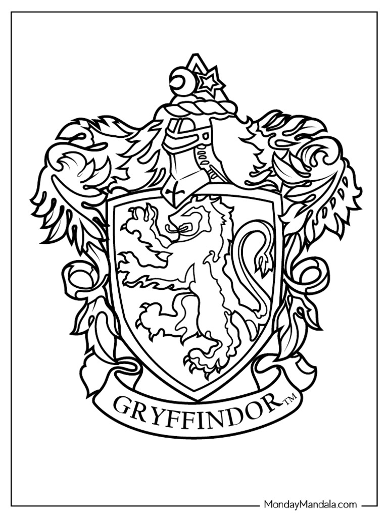 Gryffindor-Coloring-Sheet | PDF