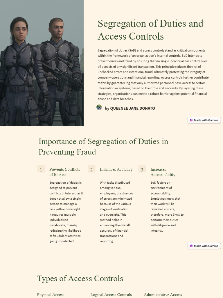 TOPIC 9 Segregation-of-Duties-and-Access-Controls | PDF | Computer Security | Security