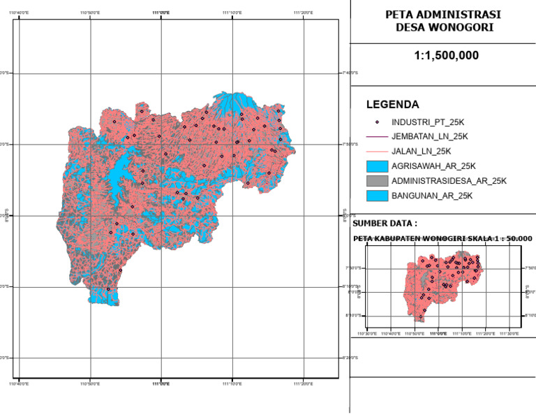 Data Peta Wonogiri | PDF