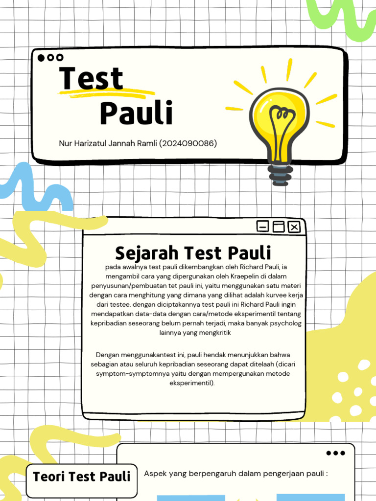 Uts Psikodiagnostika VII Pauli | PDF