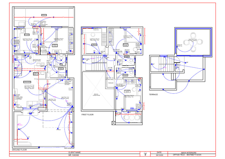 Kadam Site - Revised Electrical Layout (24!12!22) | PDF