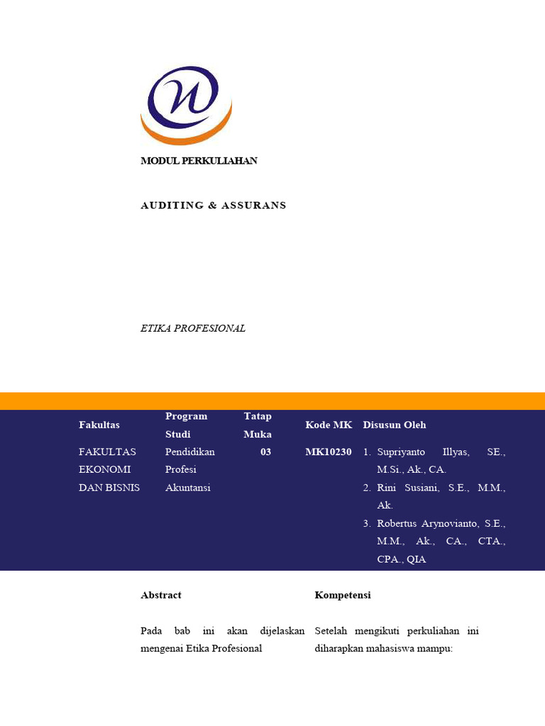 MODUL 3 - Etika Profesi | PDF