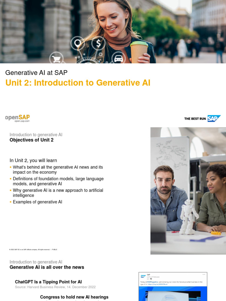 OpenSAP Genai1 Unit 02 Introgenai Presentation | PDF | Artificial Intelligence | Intelligence ...
