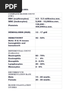 Lab Sheet Template | PDF | Medical Specialties | Clinical Medicine
