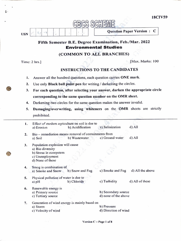 EVS Assignment 1 | PDF | Solar Energy | Atmosphere Of Earth