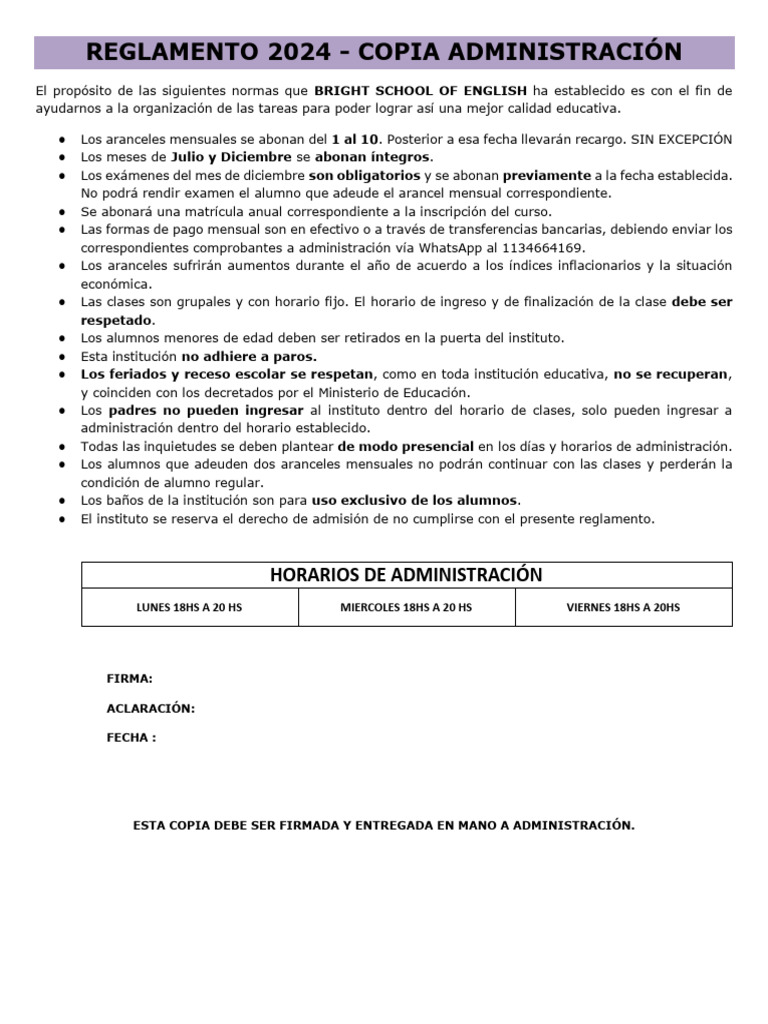 ANEXO 2 -REGLAMENTO 2024 - BLANCO Y NEGRO | PDF