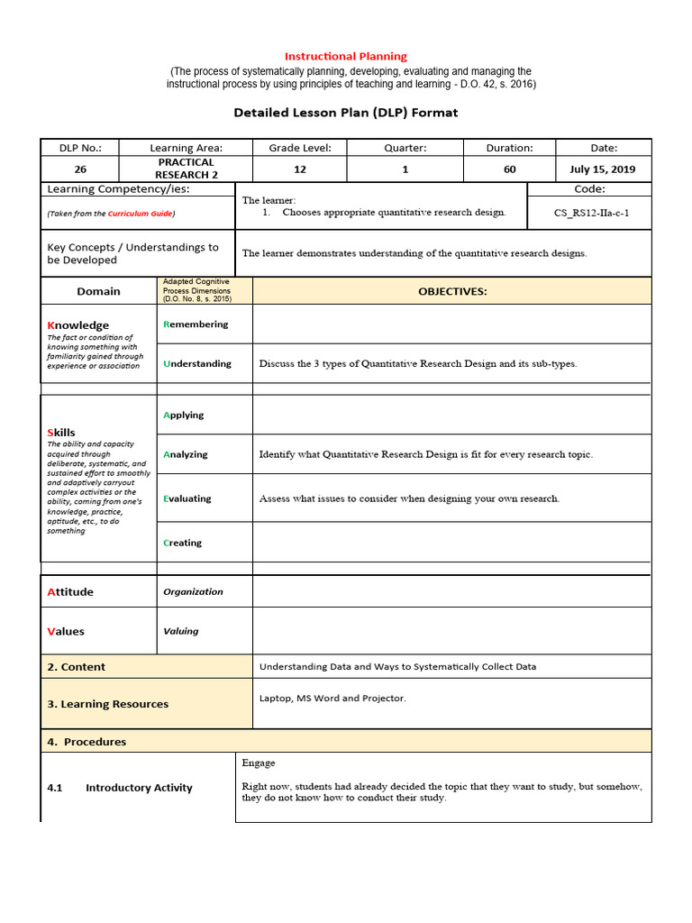 Practical Research 2 DLP 26 | PDF | Learning | Knowledge