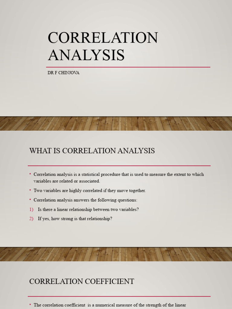 Correlation Analysis | PDF | Scientific Method | Probability Theory