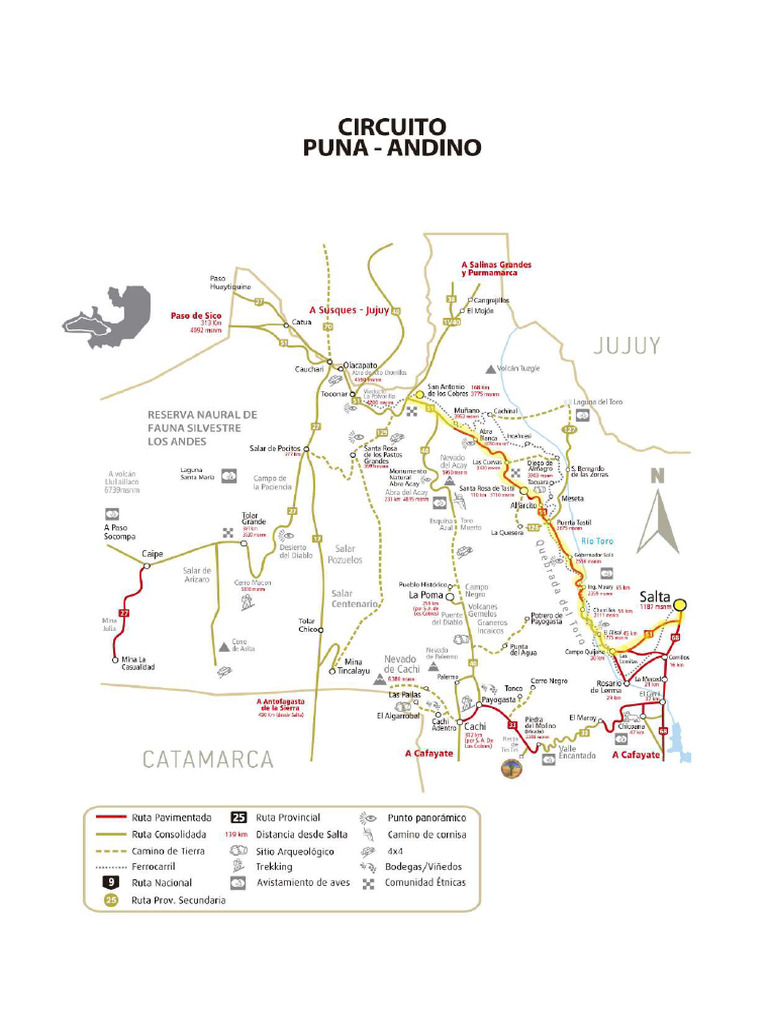 Mapa Puna de Los Andes | PDF