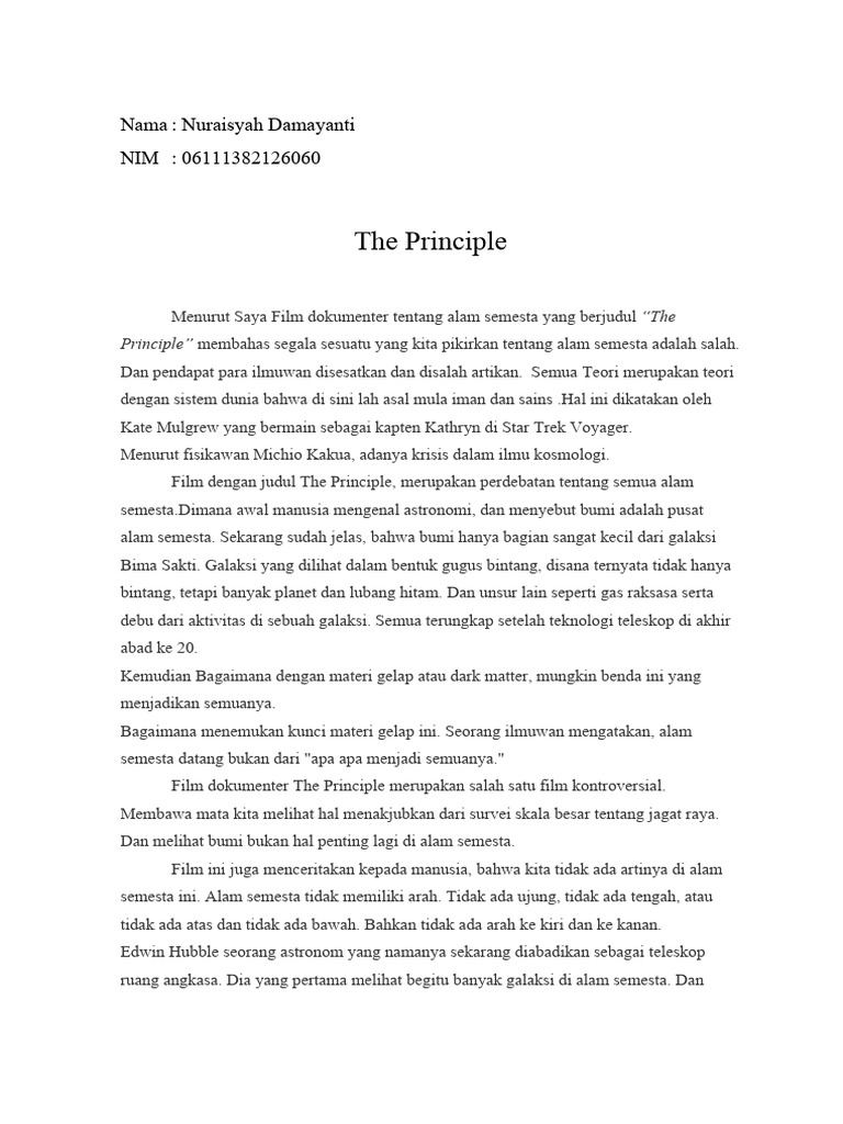 Tentang Film Principle | PDF