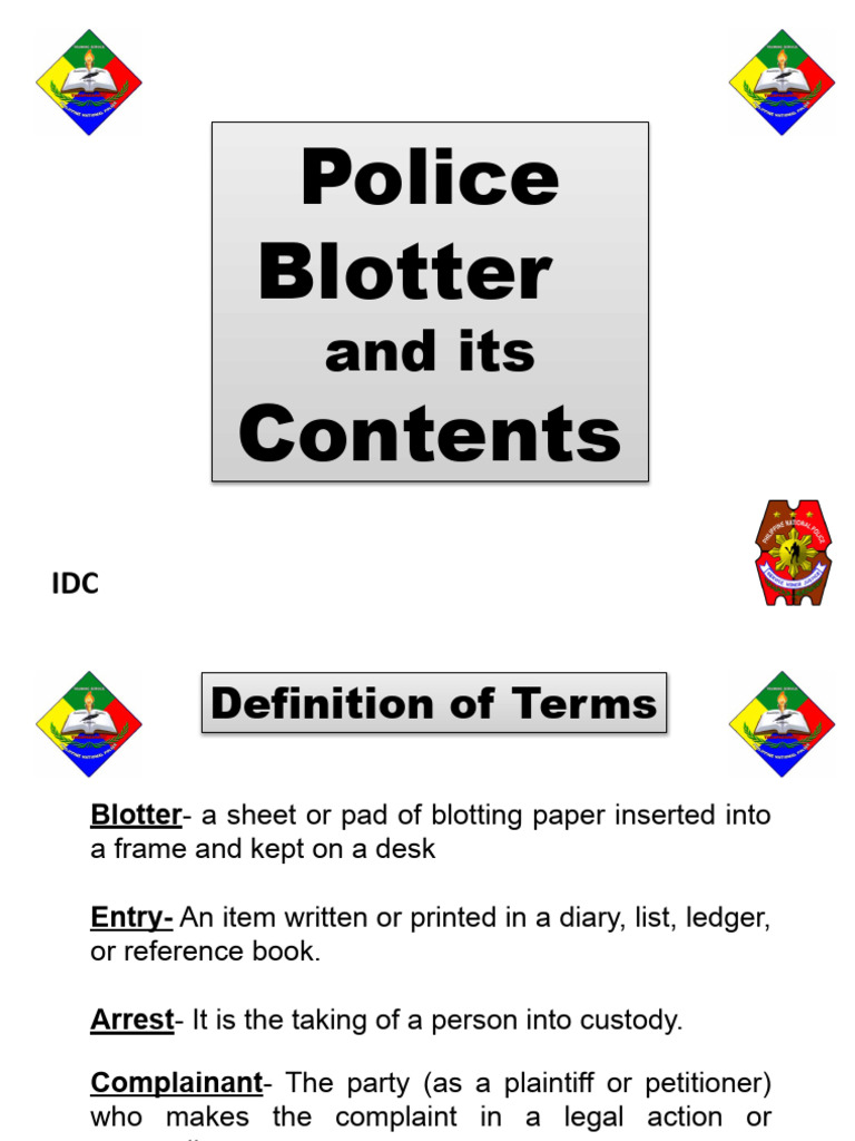 Blotter | Download Free PDF | Police | Books