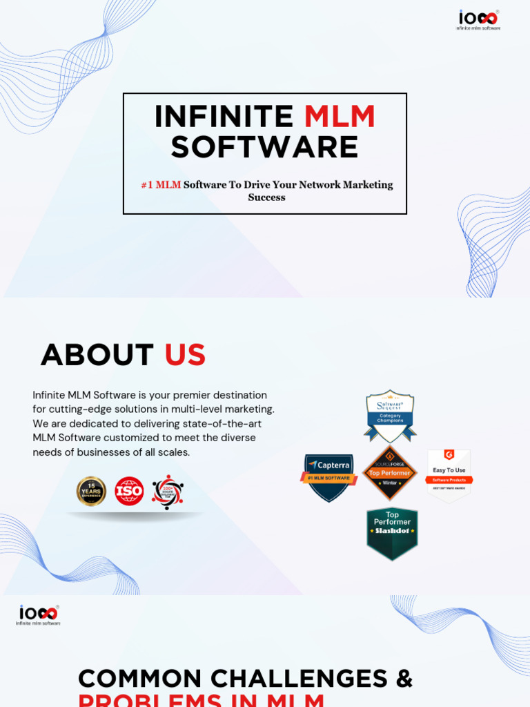 Infinite MLM Networking Software | PDF | Multi Level Marketing | Computing