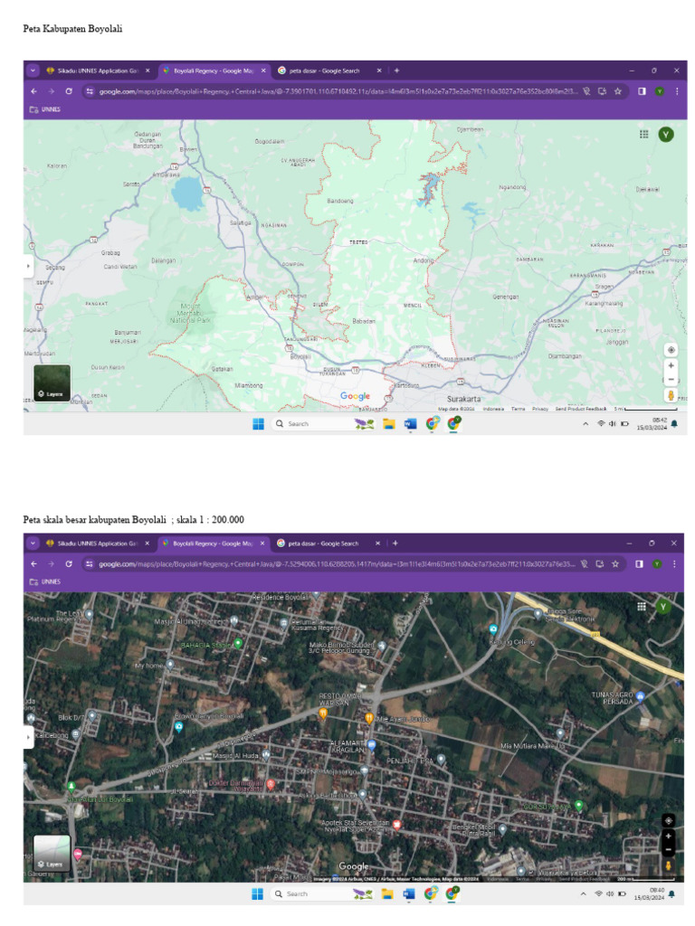 Peta Kabupaten Boyolali Terbaru | PDF