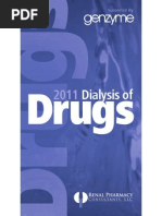 The Dialysis of Drugs 2011 | PDF | Dialysis | Hemodialysis