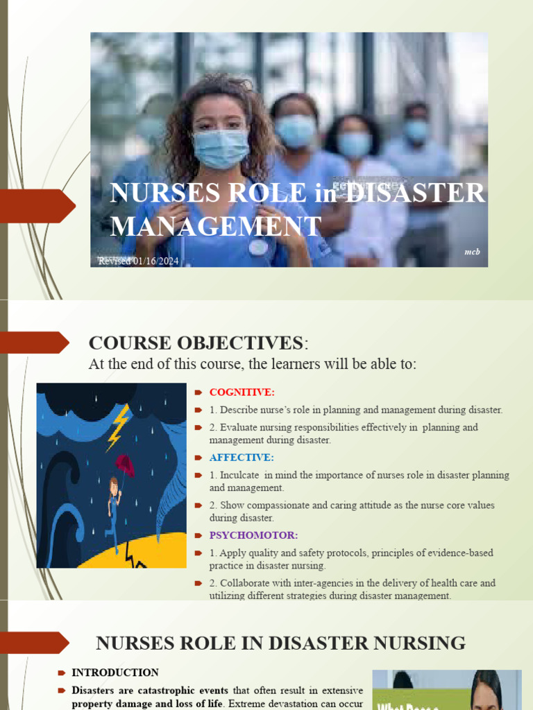 Disaster Management for Nurses | PDF | Emergency Management | Nursing