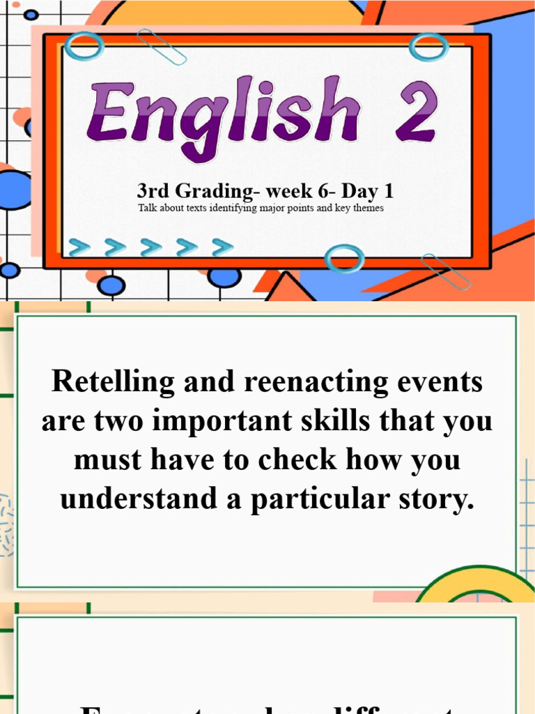3rd Grading English Week 6 Day 1 | PDF | Science & Mathematics