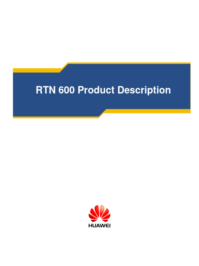 RTN 600 Product Description | PDF | Trademark | Radio