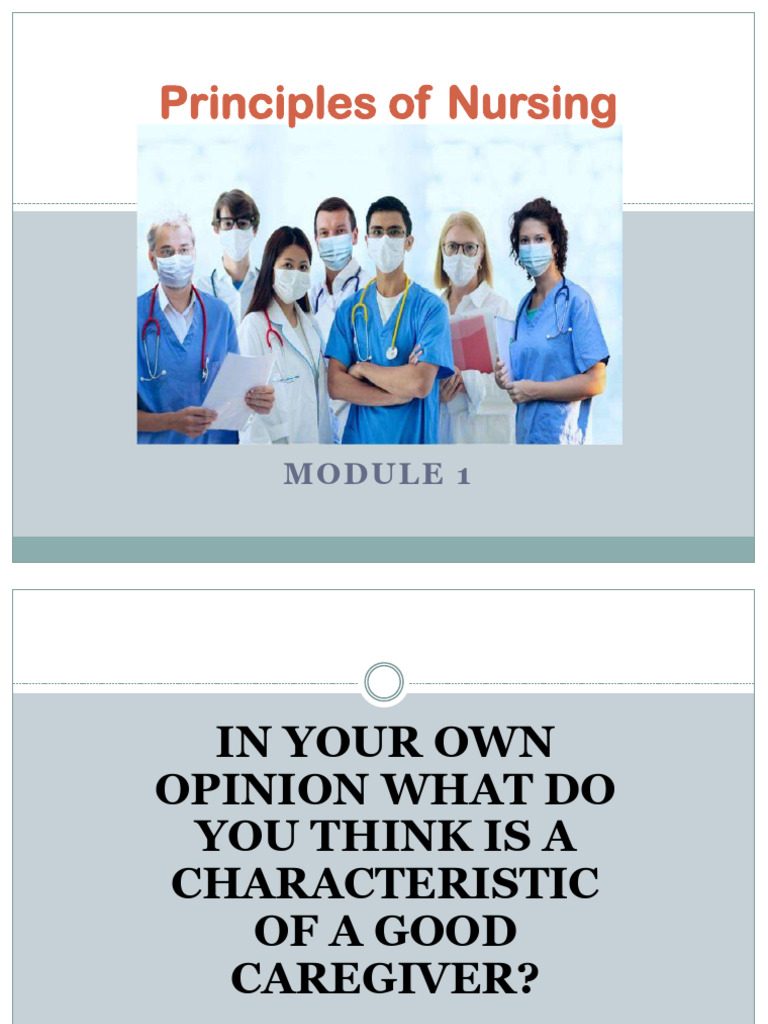 Principles of Nursing 1st Compressed | PDF | Health Care | Autonomy