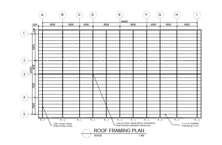 Roof Framing Plan with Specs | PDF