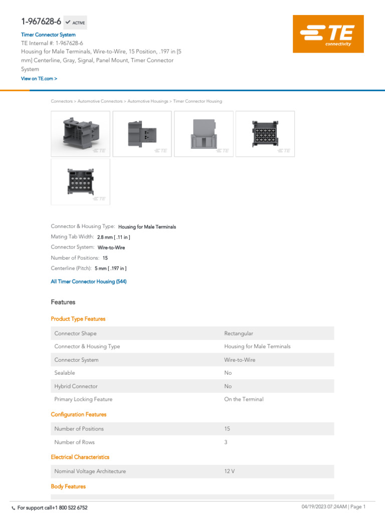 product-1-967628-6.datasheet | PDF | Electrical Connector | Electrical ...
