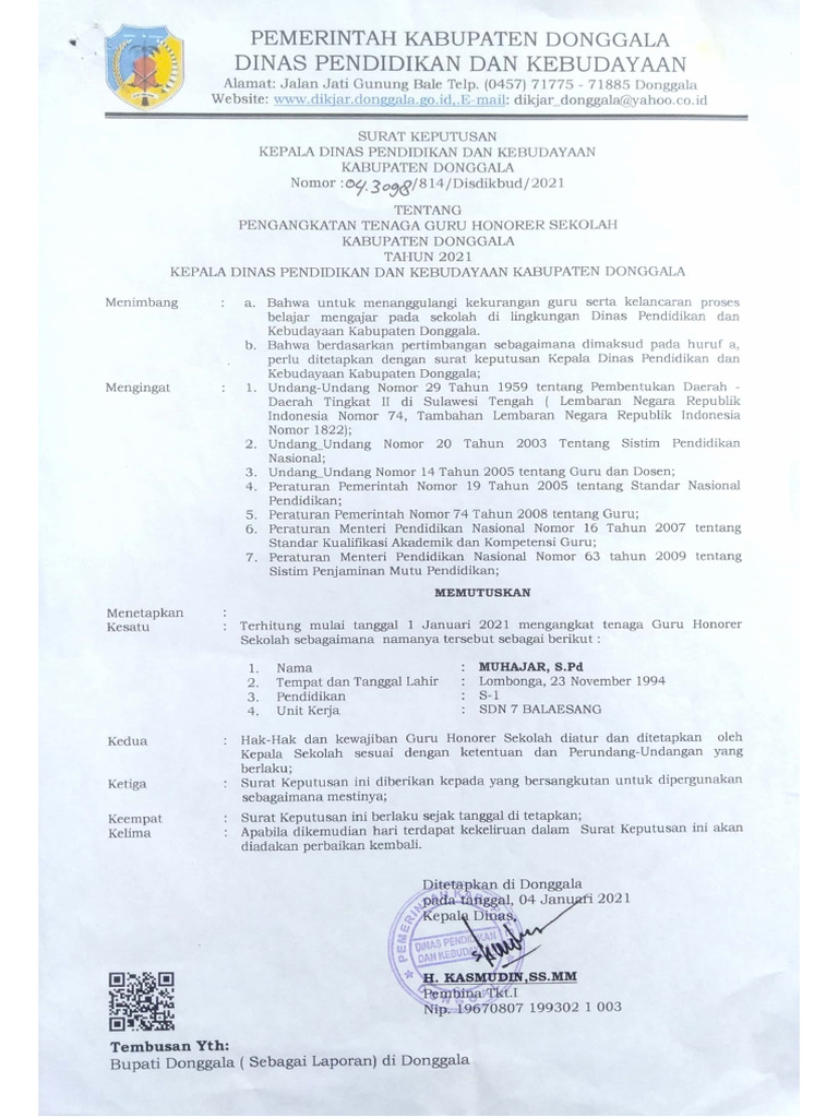 SK Pengangkatan Dan Penugasan Fix | PDF SK Pengangkatan Dan Penugasan Fix | PDF