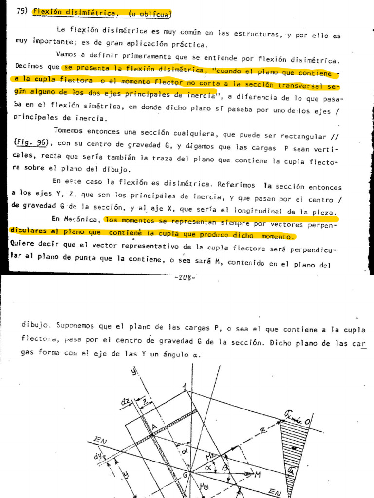 Apunte Flexion Disimetrica | PDF