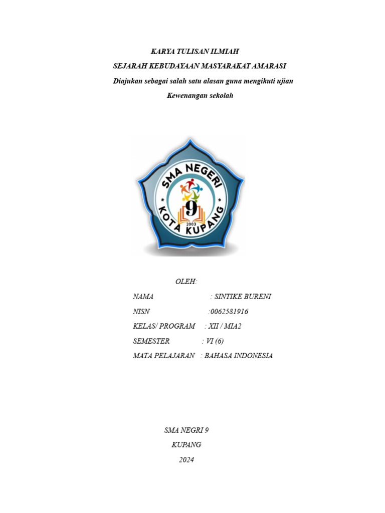 Sejarah dan Budaya Kerajaan Amarasi | PDF